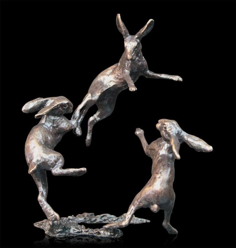 Hares (dancing) Bronze Sculpture - Etsy