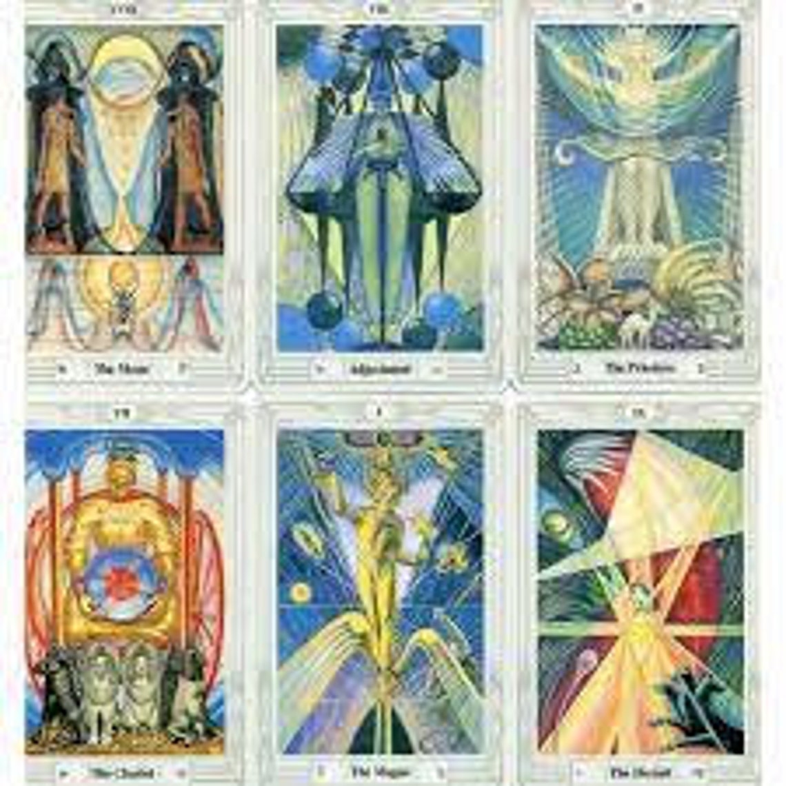 Thoth Tarot Card Deck - Etsy UK
