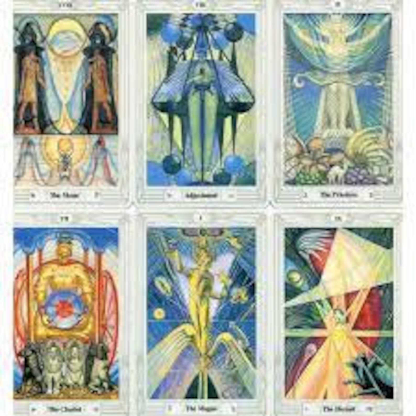 Thoth Tarot Card Deck - Etsy UK