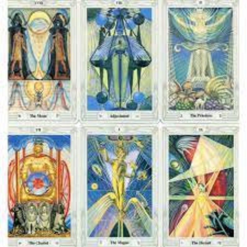 Thoth Tarot Card Deck - Etsy UK