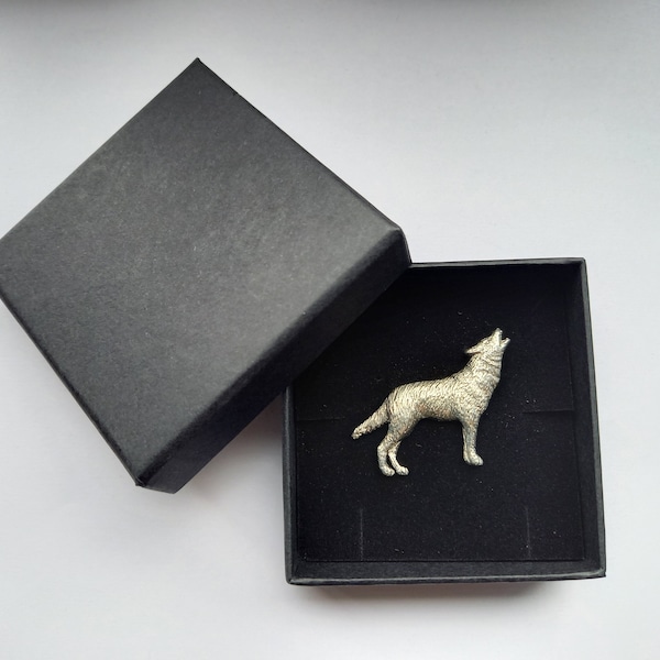 Wolf Pin - Etsy