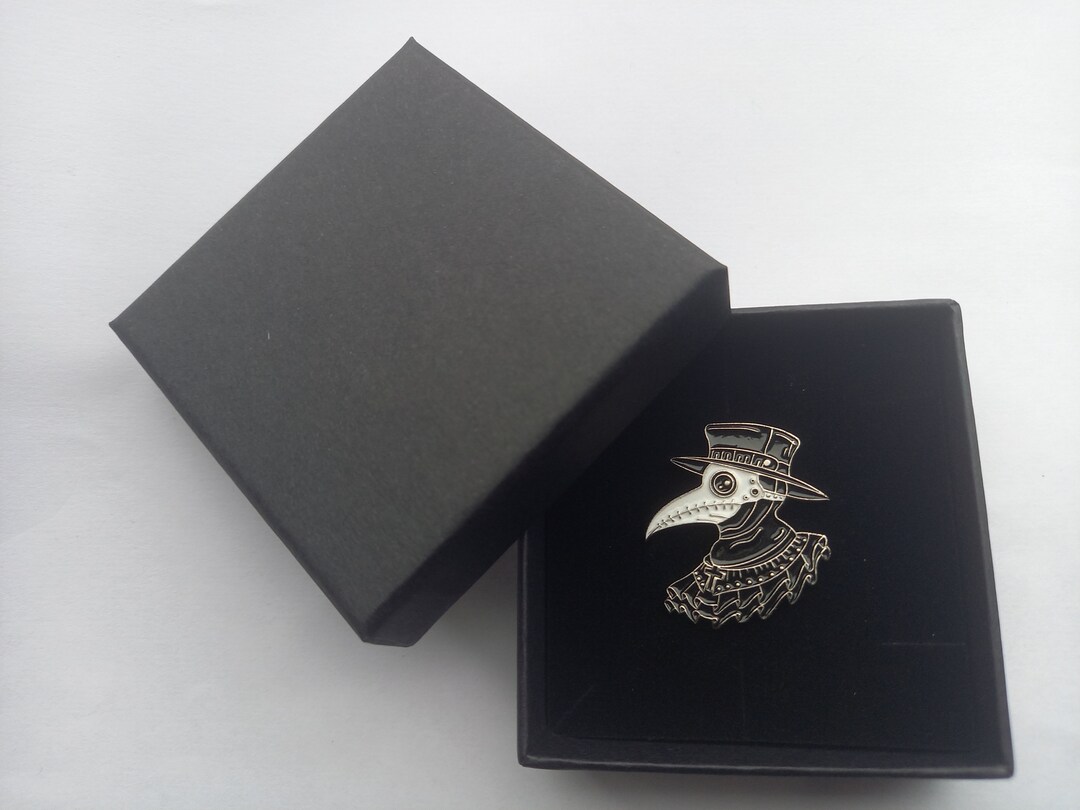 Plague Doctor Pin Badge and Gift Box - Etsy