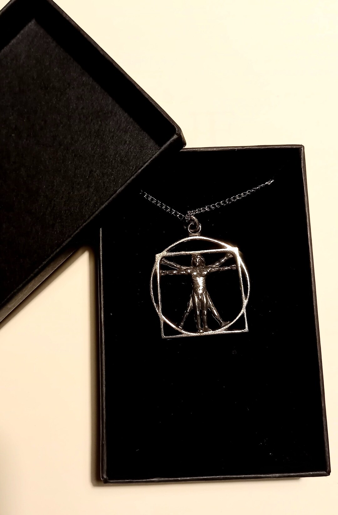 Vitruvian Man Pendant - Etsy