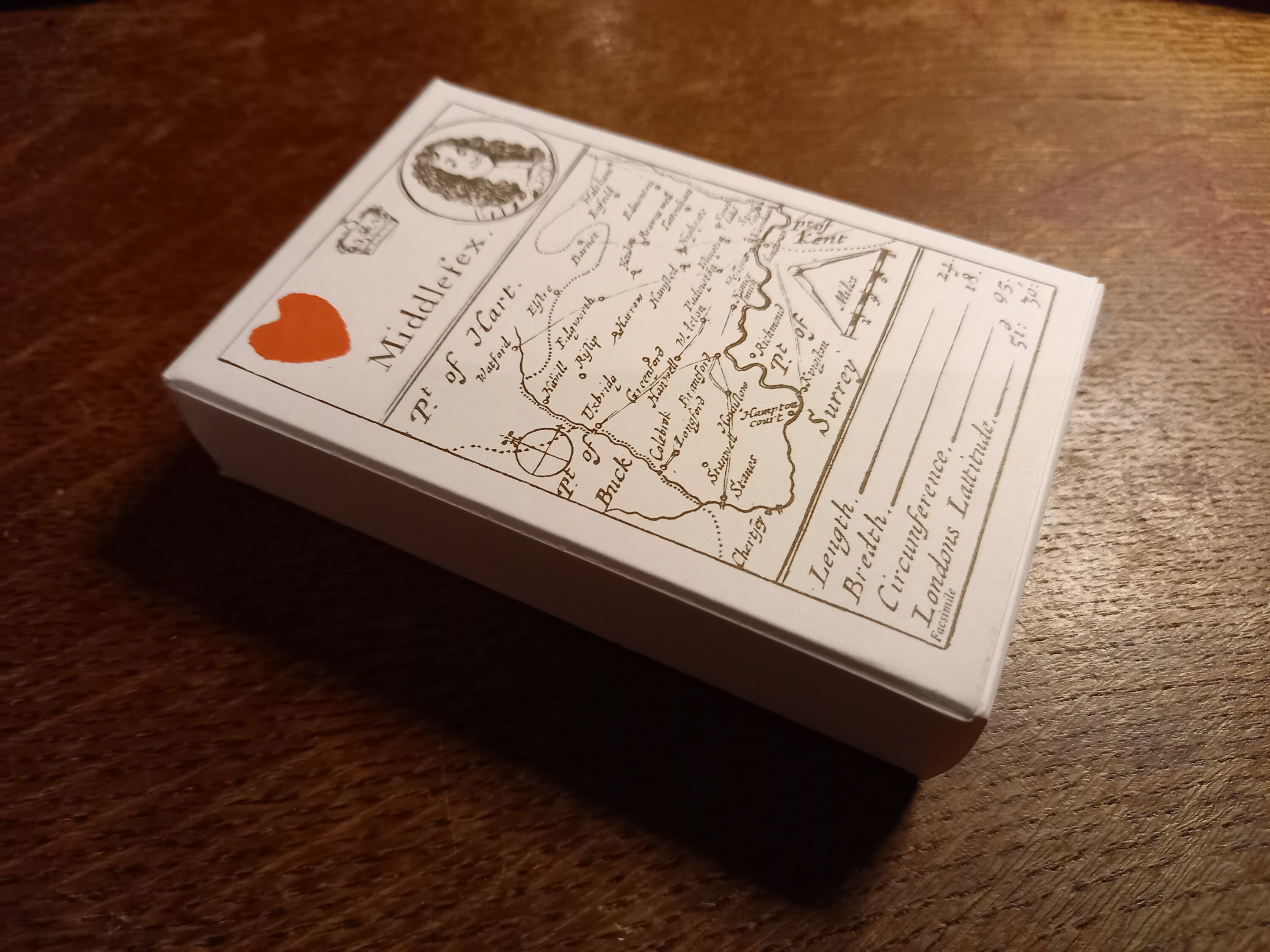 Atlas of England and Wales Playing Cards 1676 - Etsy