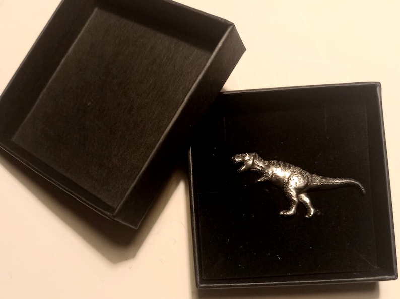 Tyrannosaurus Rex Pin Badge and Gift Box - Etsy