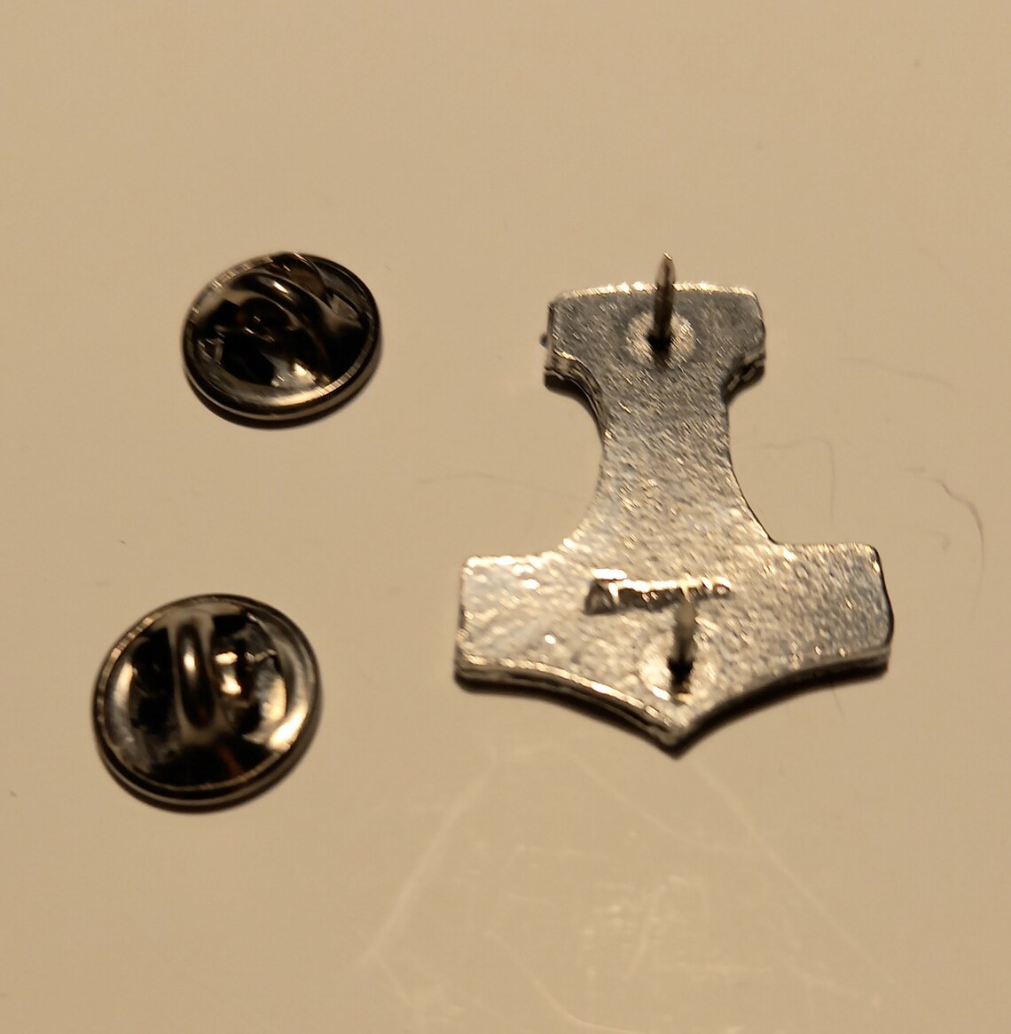 Thor's Hammer Pin Badge and Gift Box - Etsy