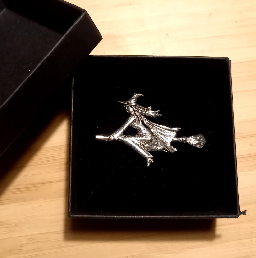 Witch Pin Badge and Gift Box - Etsy