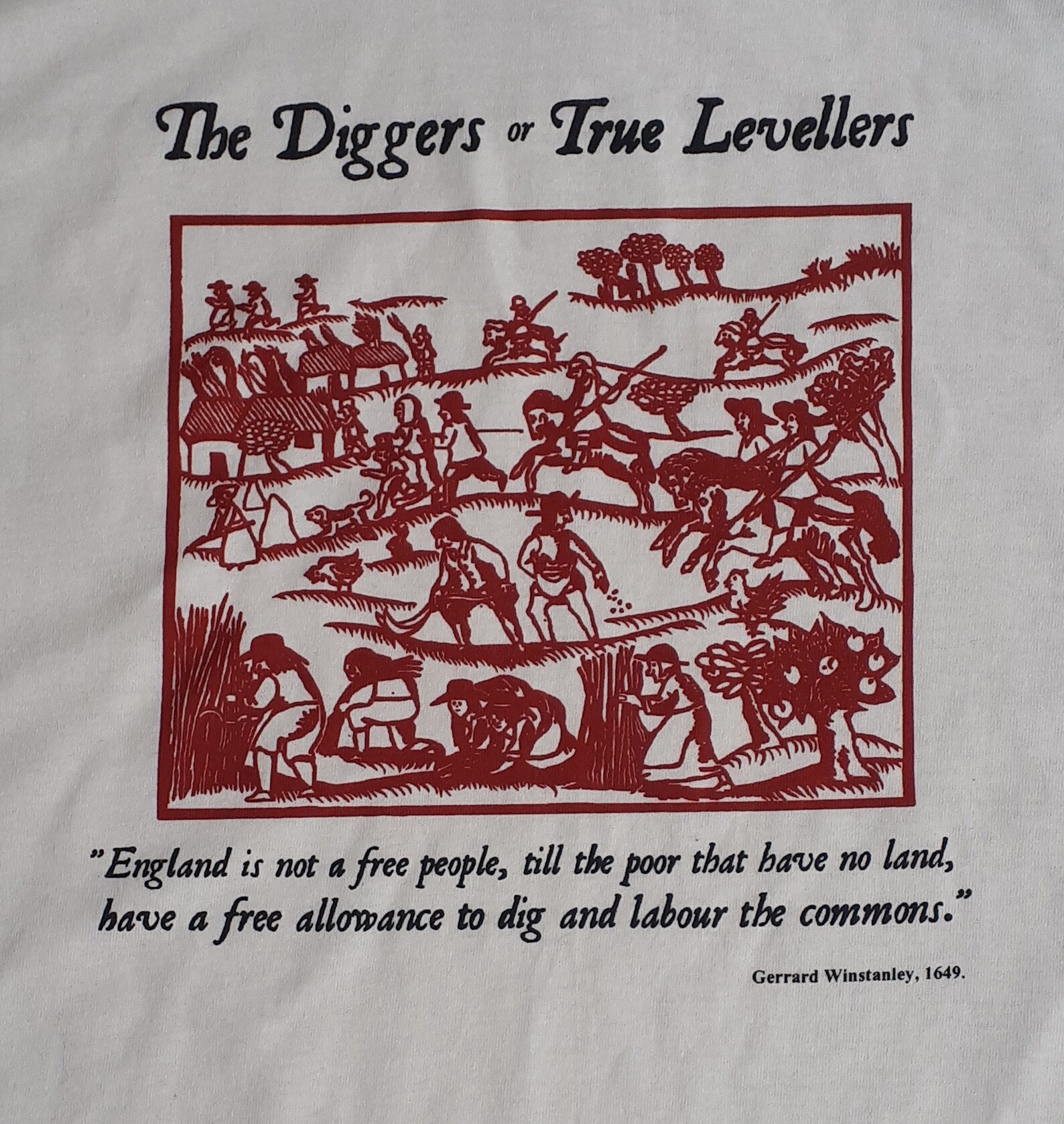 The Diggers or True Levellers - T Shirt (white) - Etsy