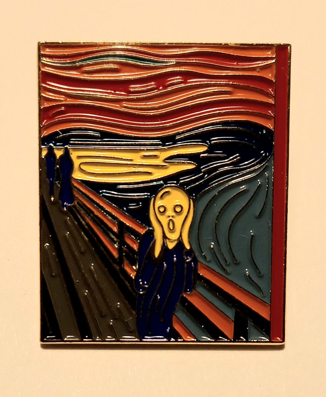 The Scream Pin Badge and Gift Box - Etsy