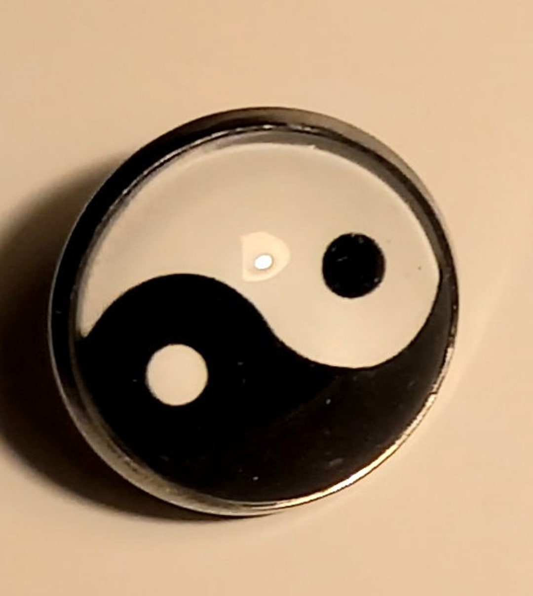 Ying Yang Pin Badge and Gift Box - Etsy