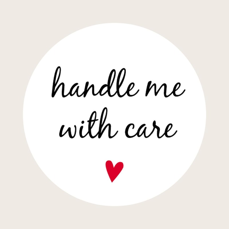 Buy Handle With Care Sticker Online In India - Etsy India