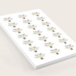 Google Review Stickers With QR Code / Google Business Review Stickers ...