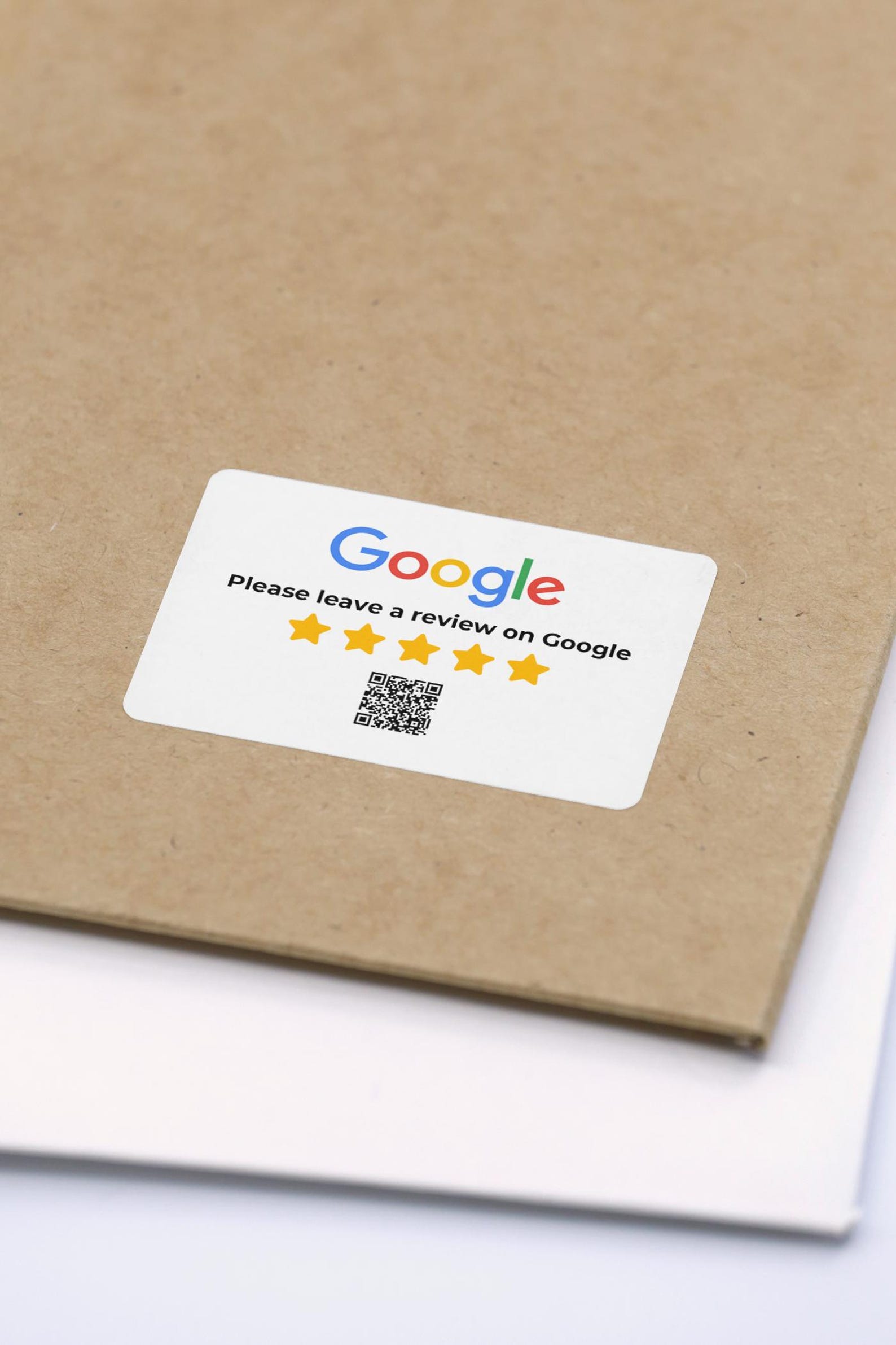 Google Review Stickers With QR Code / Google Business Review Stickers ...