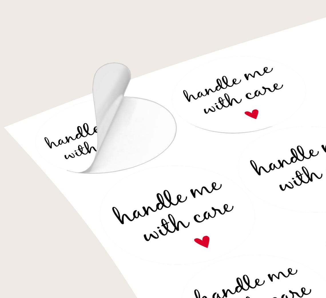 Handle Me With Care Stickers, Sheets, Self Adhesive for Postage ...