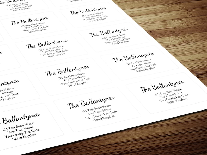 Personalized Custom Return Address Label Stickers for Mail / | Etsy