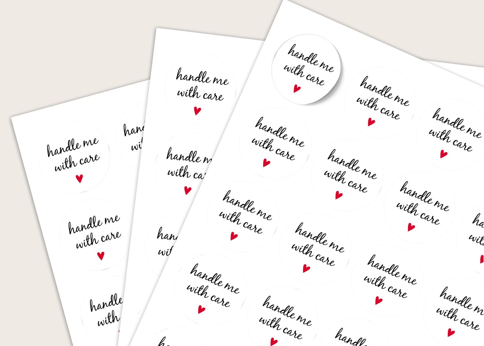 Handle Me With Care Stickers, Sheets, Self Adhesive for Postage ...