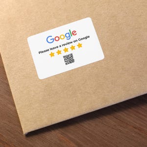 Google Review Stickers With QR Code / Google Business Review Stickers ...