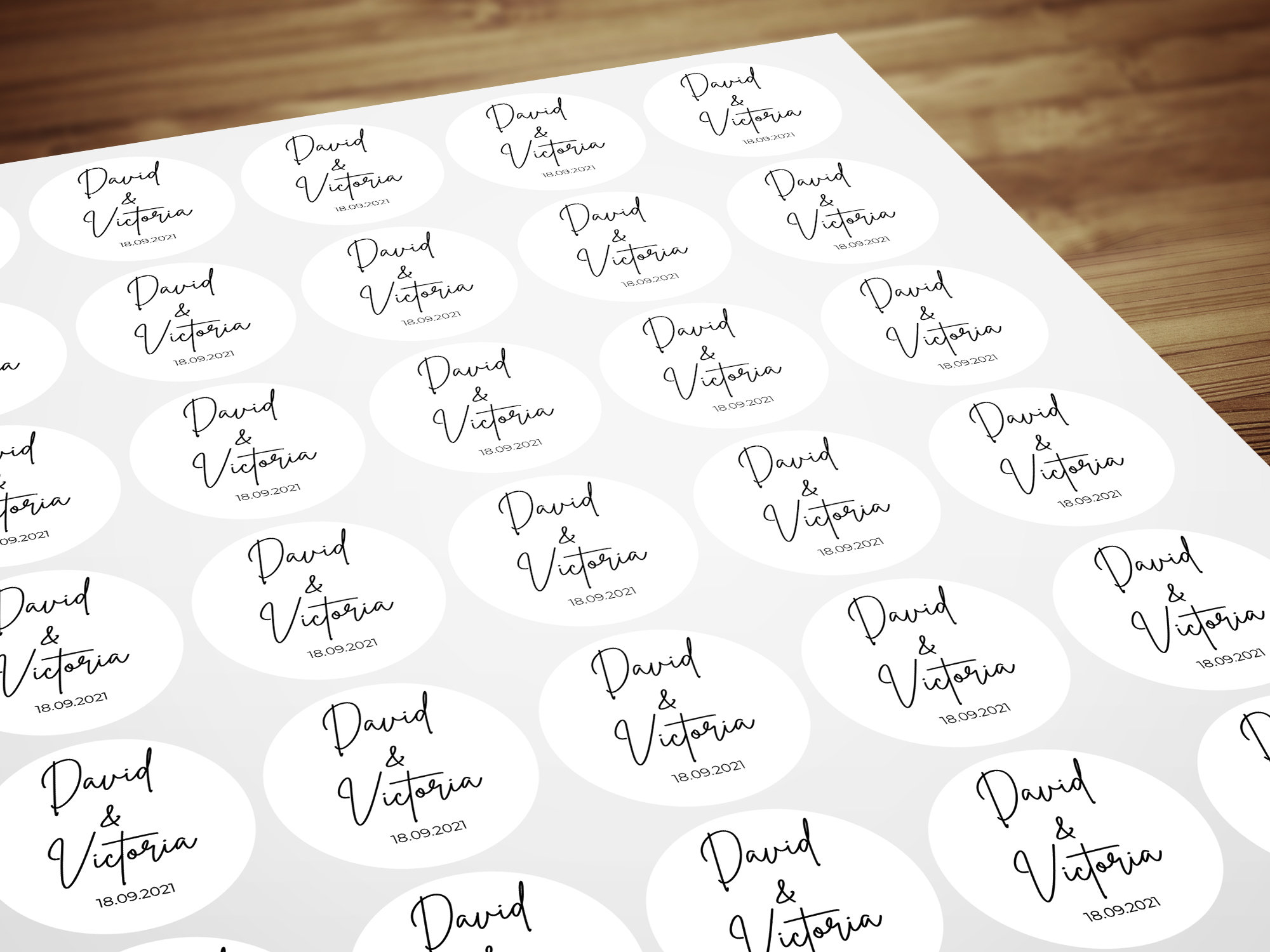 Personalised Round Wedding Envelope Seal Stickers / Wedding - Etsy