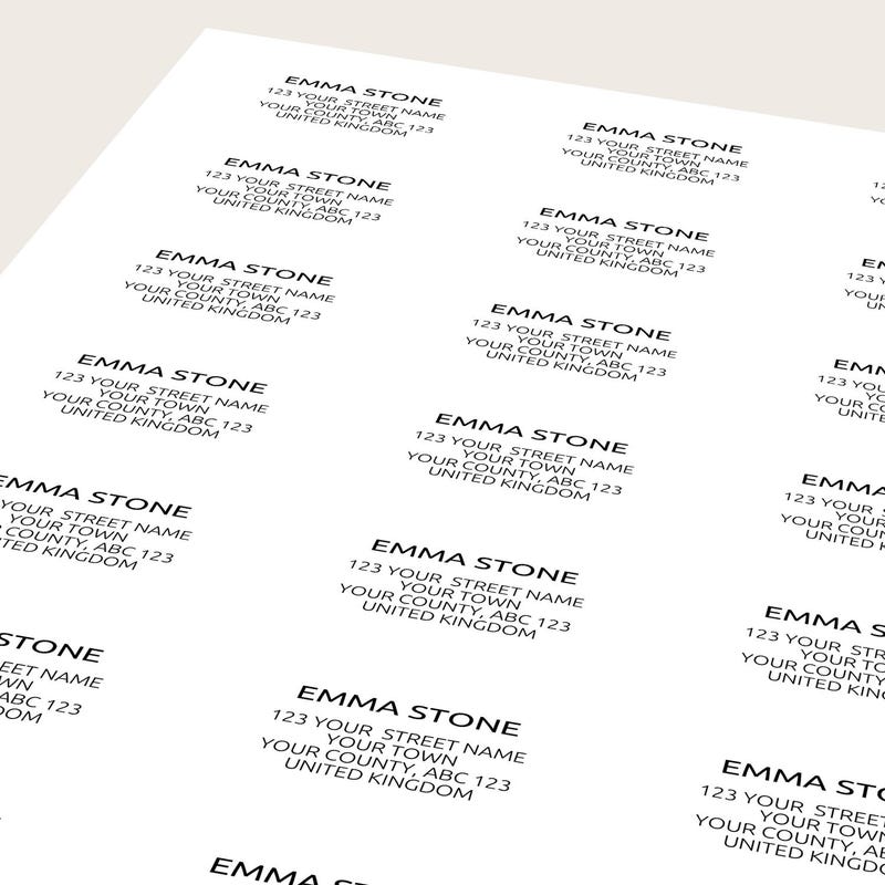 Personalized Address Labels - Etsy UK