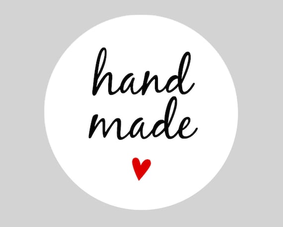 Round Generic Hand Made Stickers Sheets Self Adhesive for | Etsy