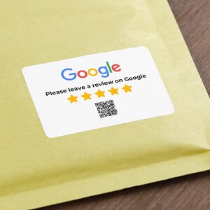 Google Review Stickers With QR Code / Google Business Review Stickers ...