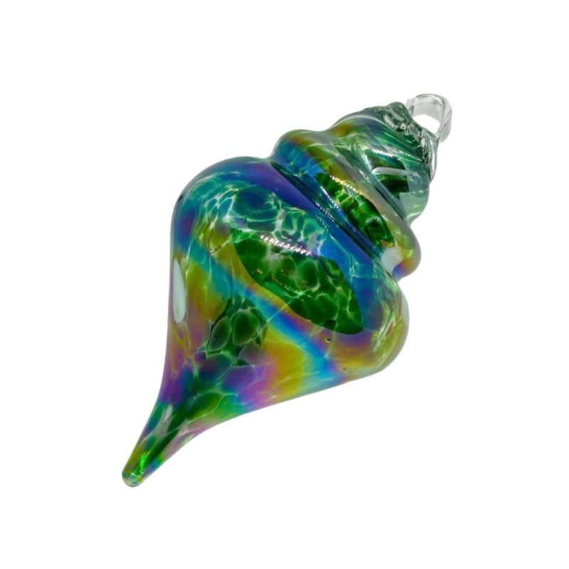 Green Finial Glass Ornament - Etsy