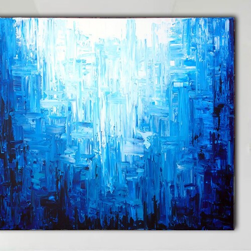 Abstract Painting Original Large Blue Green Abstract Art - Etsy