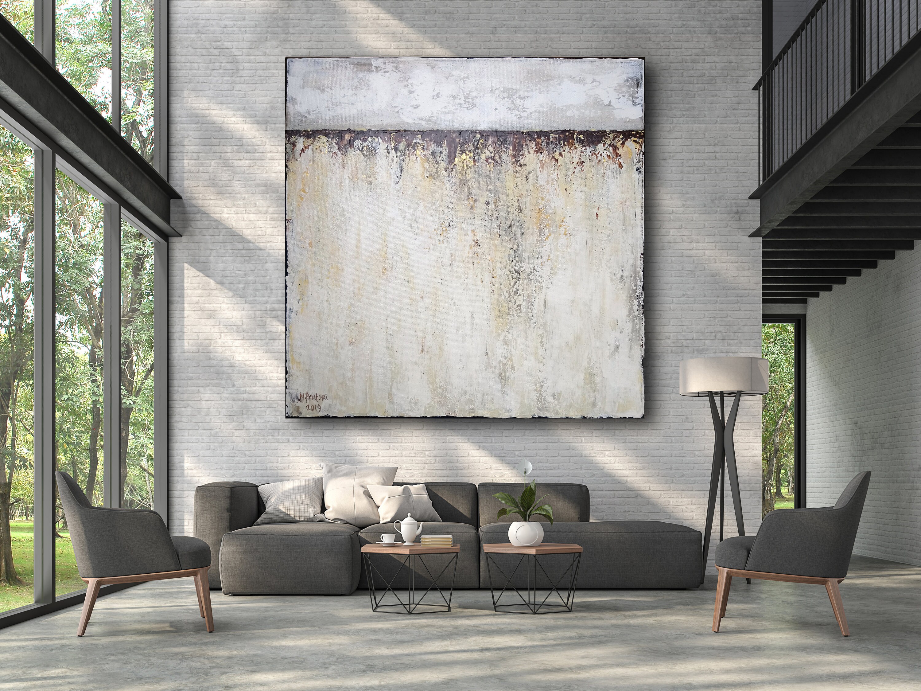 ORIGINAL ABSTRACT PAINTING Abstarct Seascape XLarge Canvas Art ... ORIGINAL ABSTRACT PAINTING Abstarct Seascape XLarge Canvas Art ...