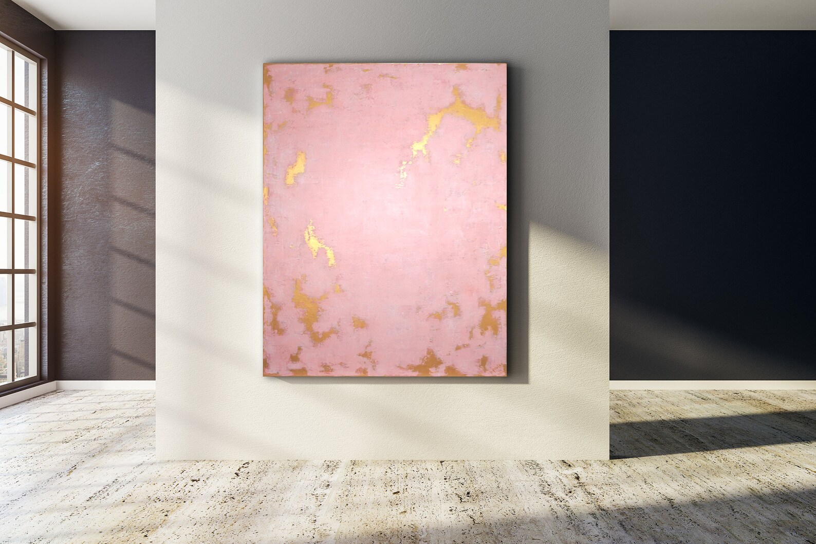 ORIGINAL PINK ABSTRACT Painting Xlarge Canvas Art Minimalist - Etsy