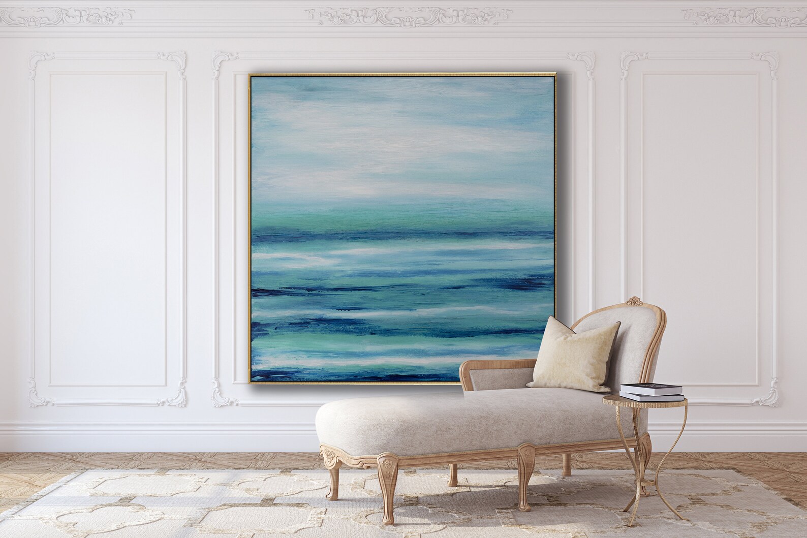 ORIGINAL ABSTRACT SEASCAPE Painting XLarge Canvas Art Painting | Etsy