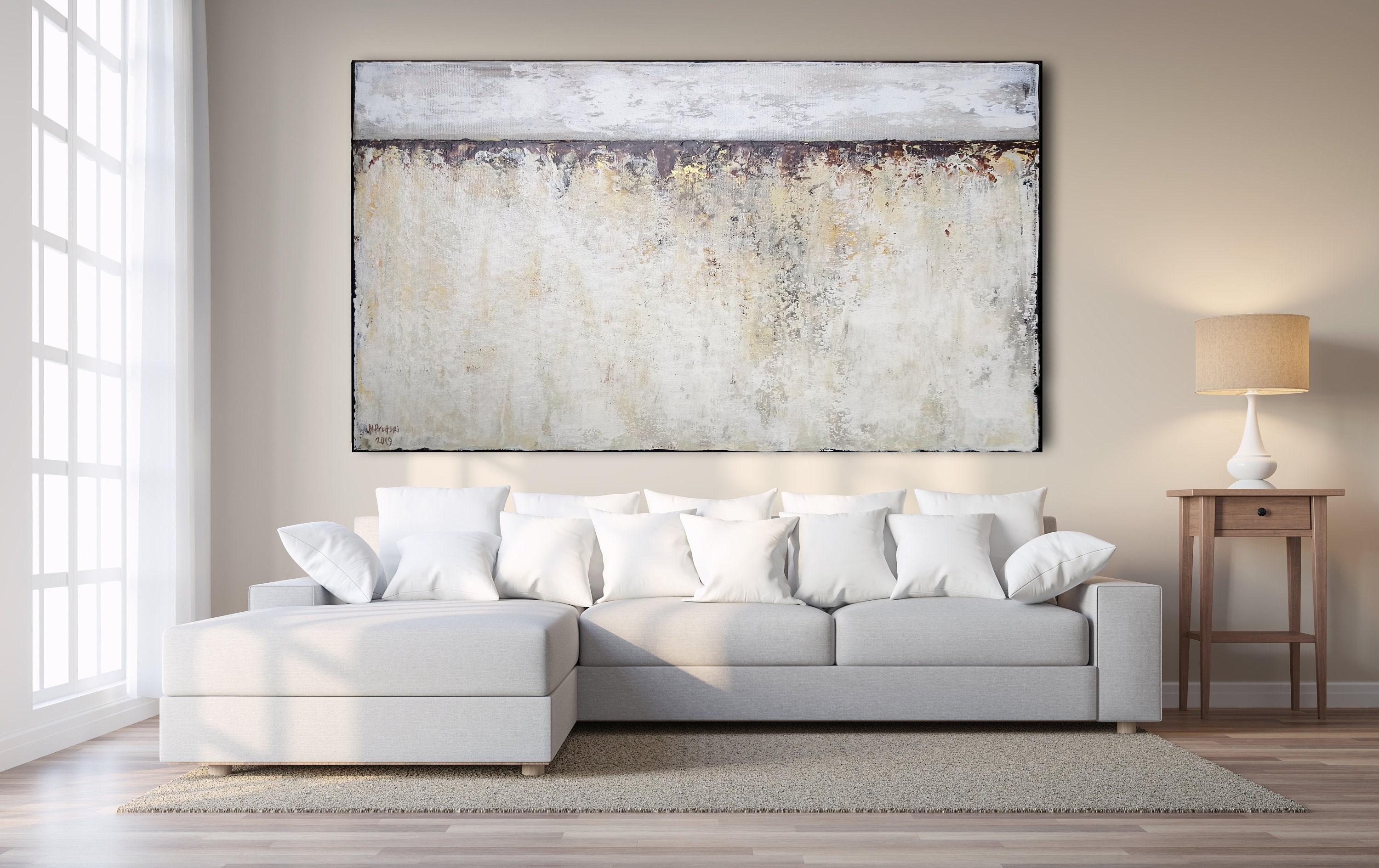 ORIGINAL ABSTRACT PAINTING Abstarct Seascape XLarge Canvas Art ... ORIGINAL ABSTRACT PAINTING Abstarct Seascape XLarge Canvas Art ...