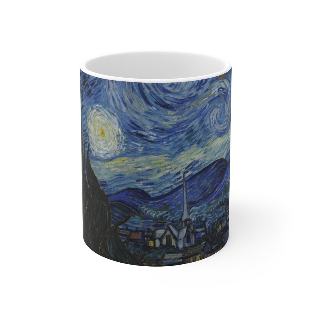 Vincent Van Gogh Starry Night Ceramic Mug 11oz, Coffee Cup - Etsy