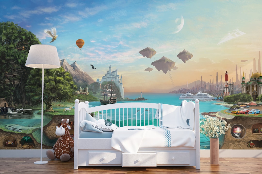 Kids Boys and Girls Wallpaper - Wall Art - Fantasy and Technology ...