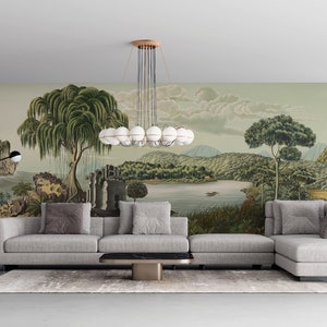 Java Forest Landscape Wallpaper, Removable Peel and Stick or Non-woven ...