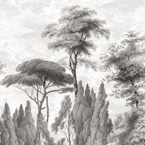 Large Tree Forest Wallpaper, Removable Peel and Stick Mural, Self ...