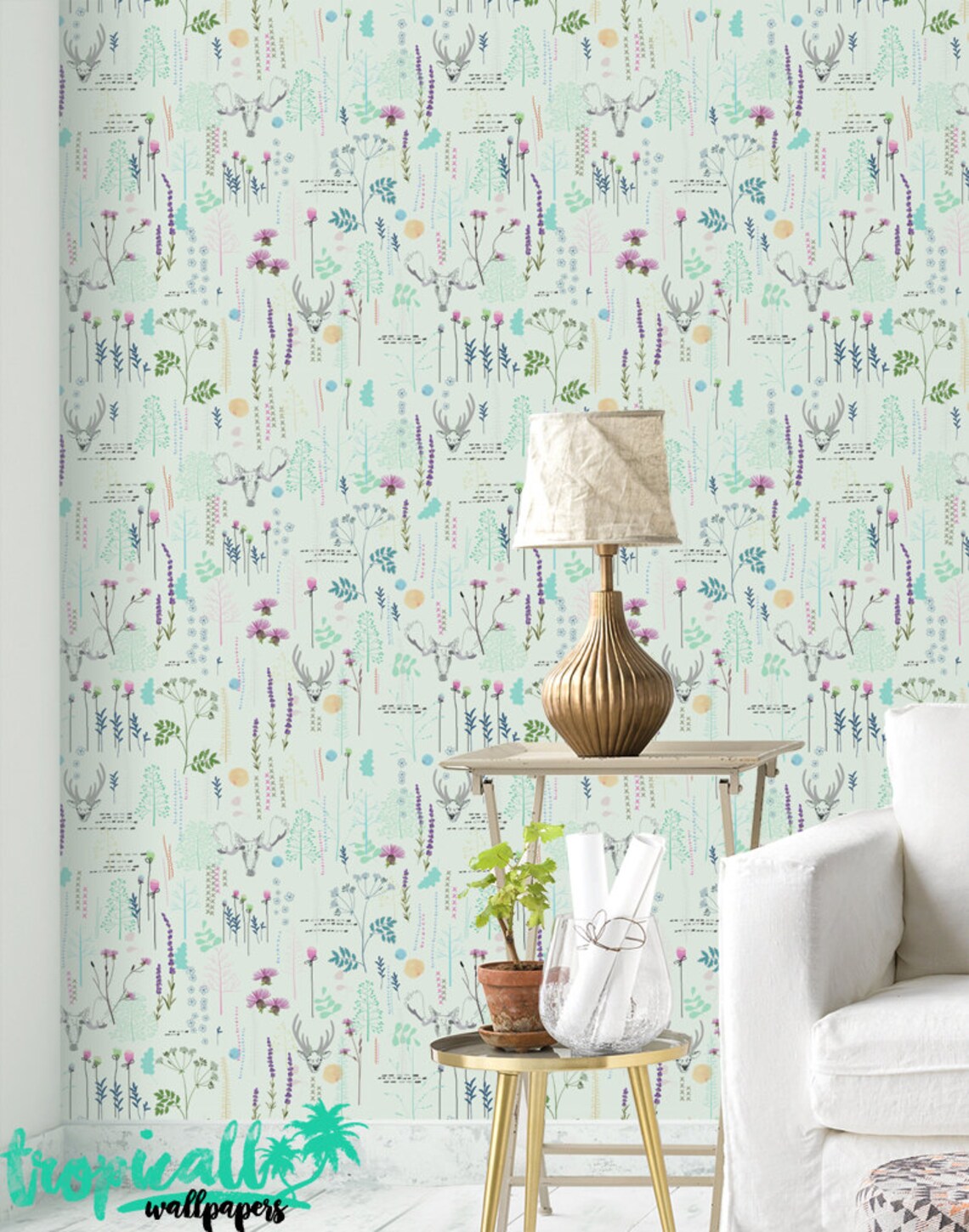 Vintage Pattern BOHO Style Wallpaper Removable Wallpaper - Etsy