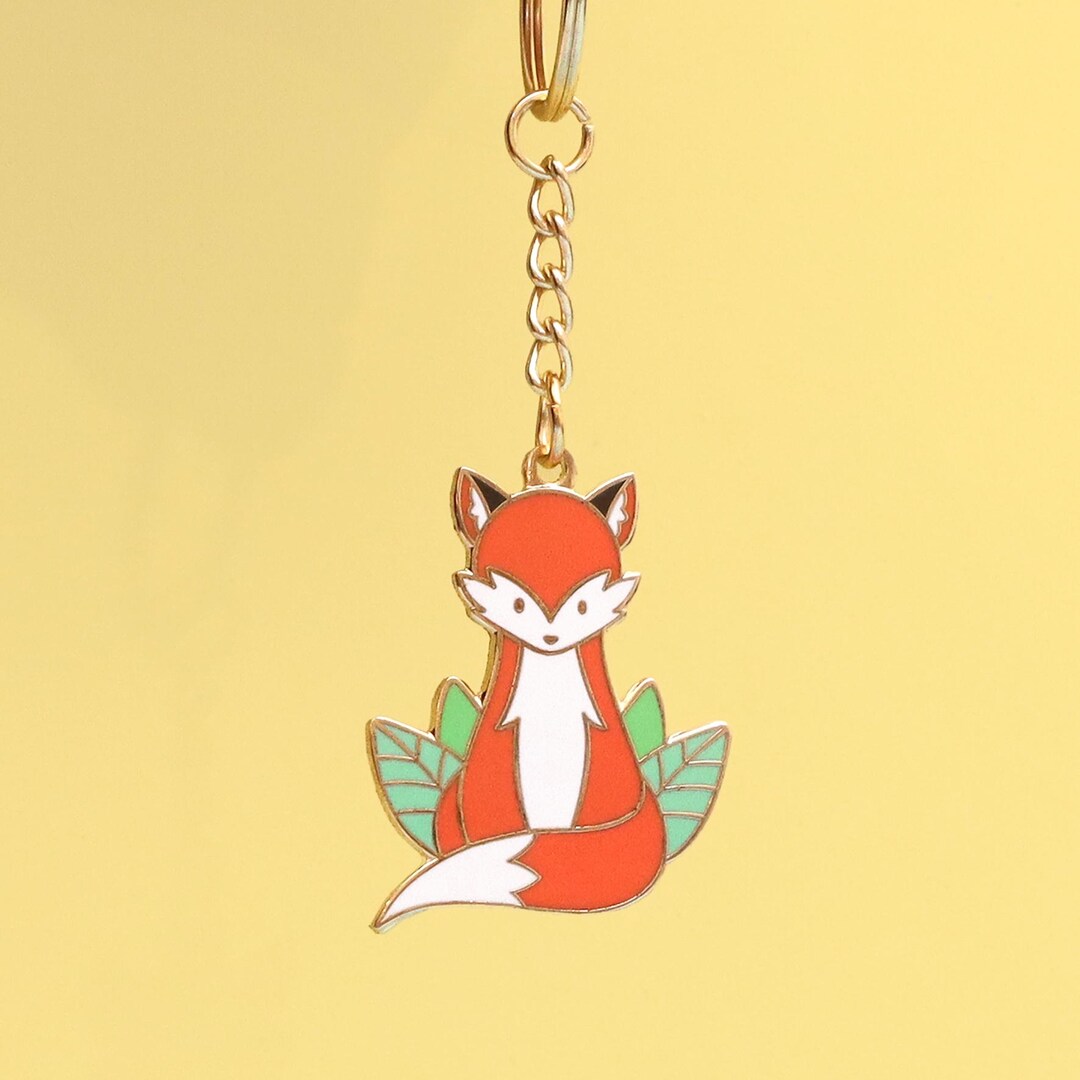 Fox Keyring - Etsy