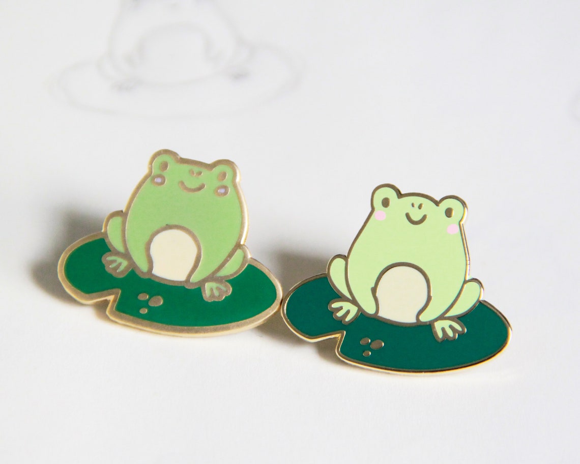 Frog Enamel Pin - Etsy UK