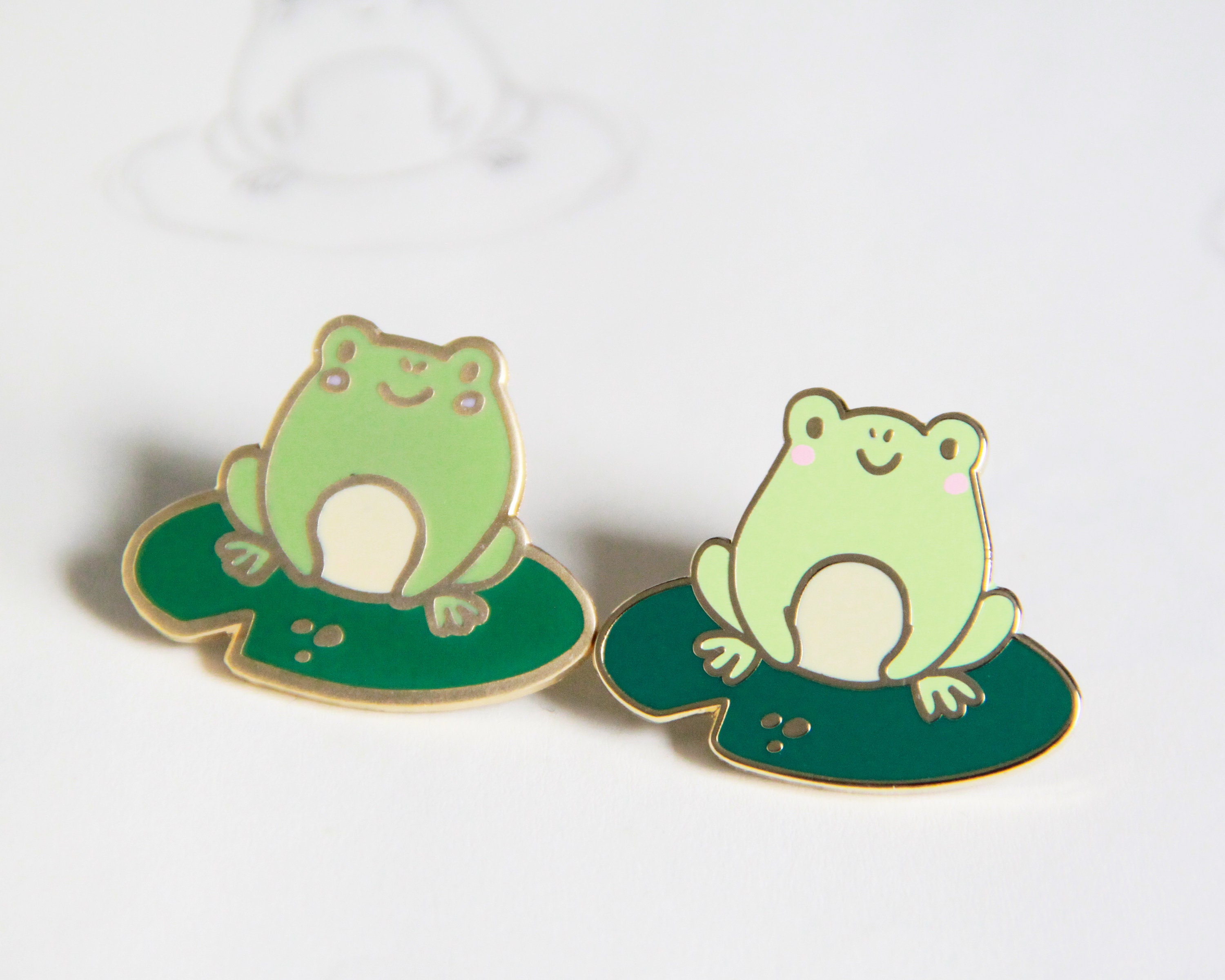 Frog Enamel Pin - Etsy UK