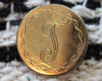 Gold circle pin | Etsy