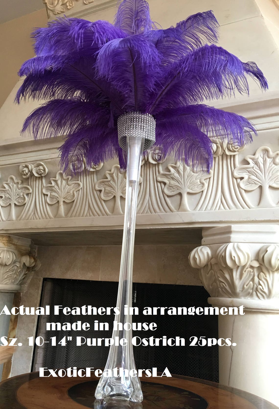 USA Seller Purple Ostrich Feathers 10-14 Inches. Ostrich Tail - Etsy