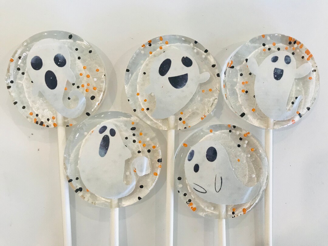 Ghost Lollipops, Halloween Treats, Halloween Favors - Etsy
