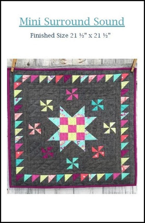 Mini Surround Sound-Quilt Pattern By The Blushing Bobbin & | Etsy