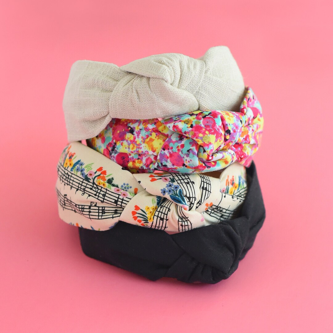 Top Knot Headband, Womens Knotted Headband, Kids Headband, Musical ...