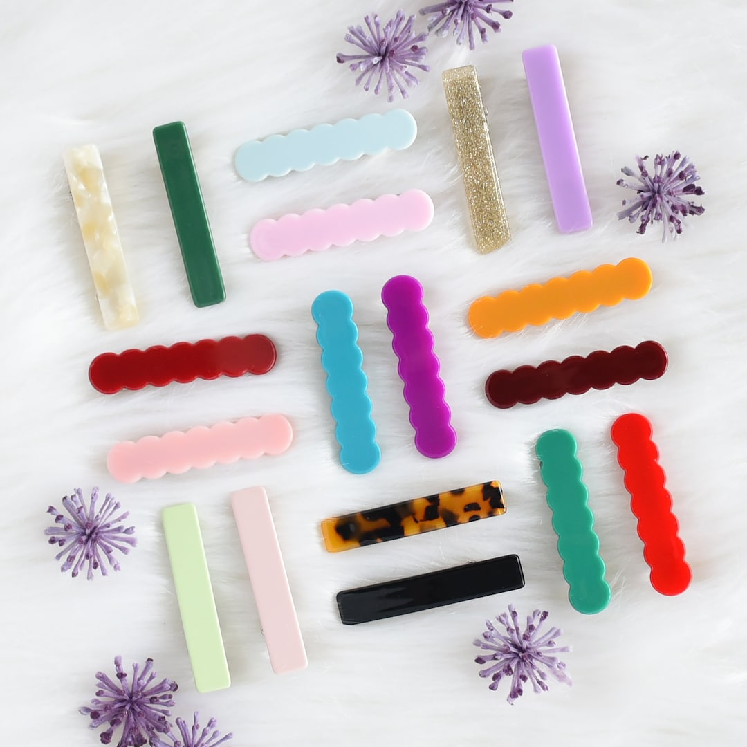 Acrylic Hair Clip - Toddler Clip - Toddler Hair Clip - Bar Clips ...