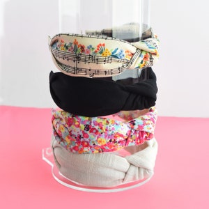 Top Knot Headband, Womens Knotted Headband, Kids Headband, Musical ...