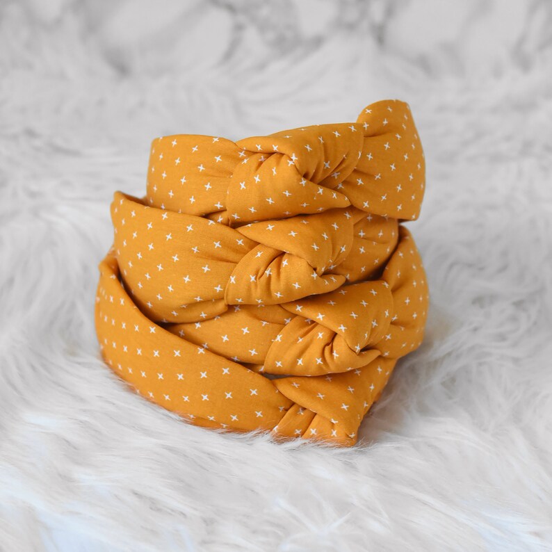 Fall Top Knot Headband, Womens Knotted Headband, Kids Headband, Fabric ...