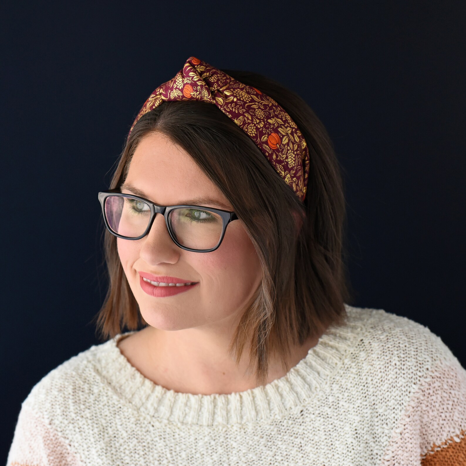 Fall Top Knot Headband, Womens Knotted Headband, Kids Headband, Fabric ...