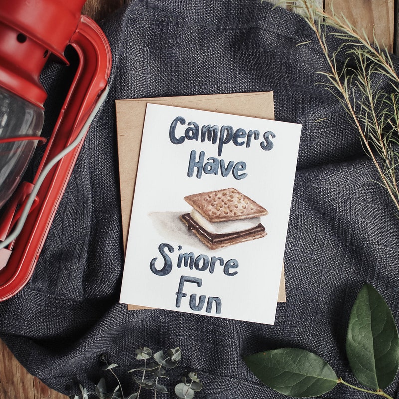Camping Card - Etsy