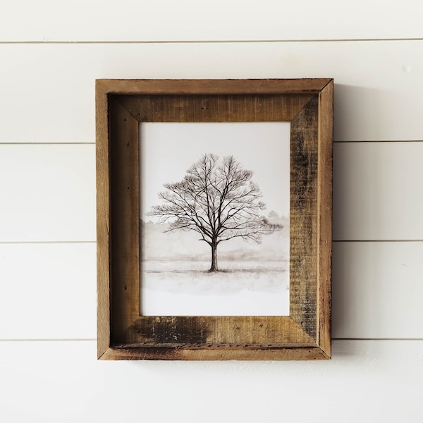 Oak Tree Print - Etsy